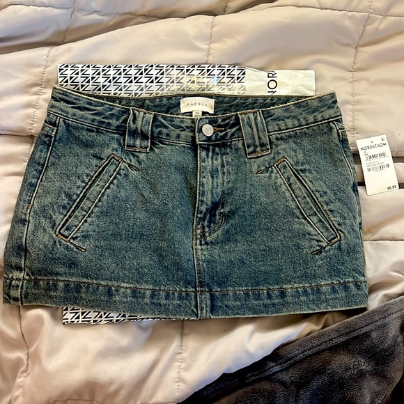 PacSun | Skirts | Indigo Denim Micro Mini Skirt From Pacsun Tags Still ...